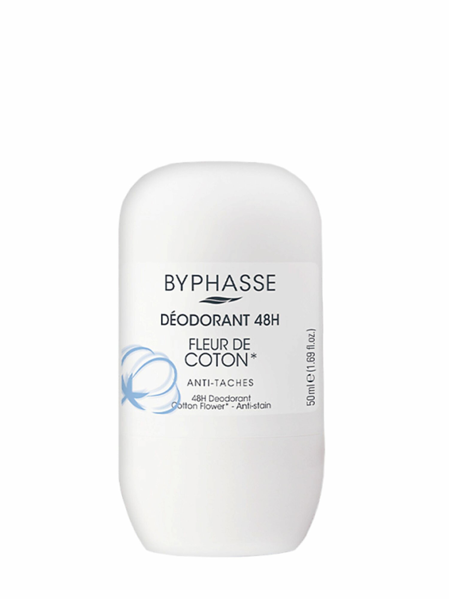 BYPHASSE Дезодорант роликовый Cotton Flower (50 мл)