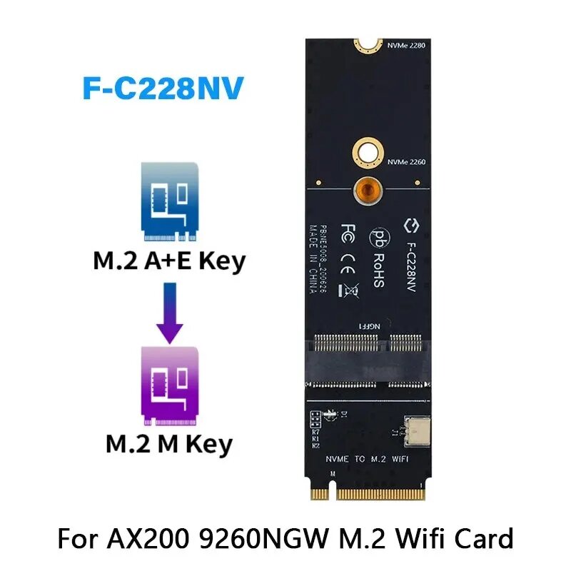 FENVI адаптер Wi-Fi для NVMe PCI Express