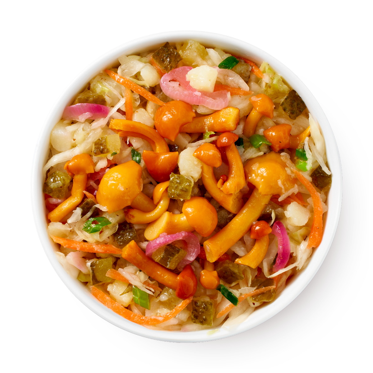 Салат "Опята с квашеной капустой", с картофелем, готовый, 1 шт