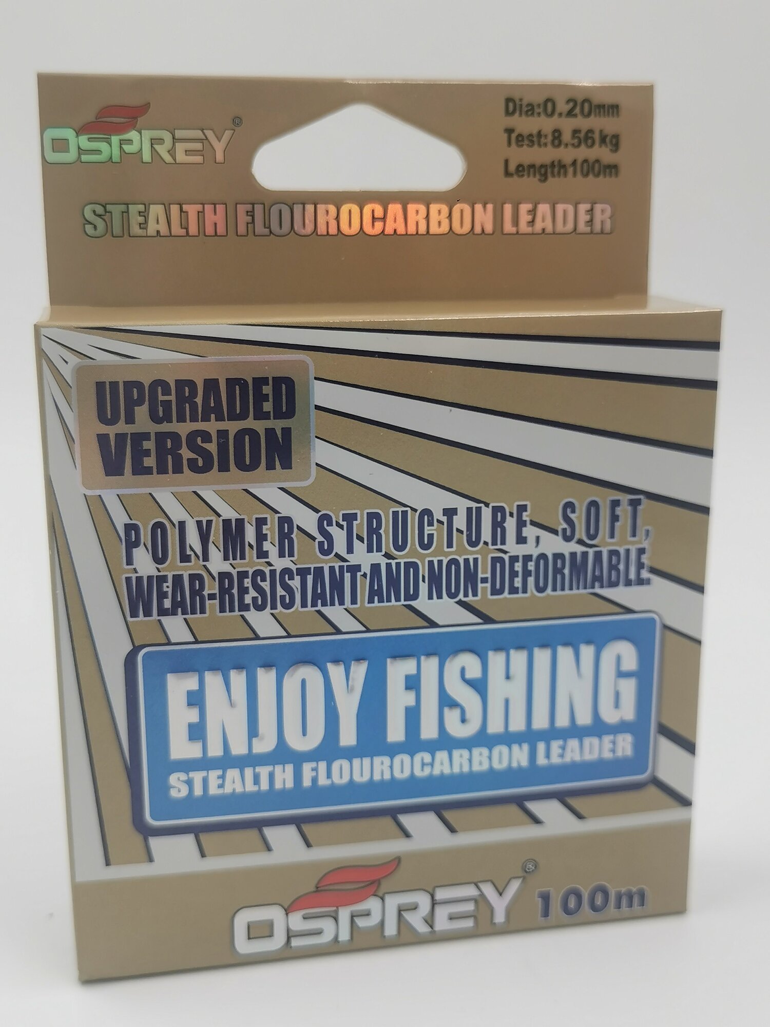 Леска Монофильная с покрытием флюорокарбоном.0.2 мм.100 м.