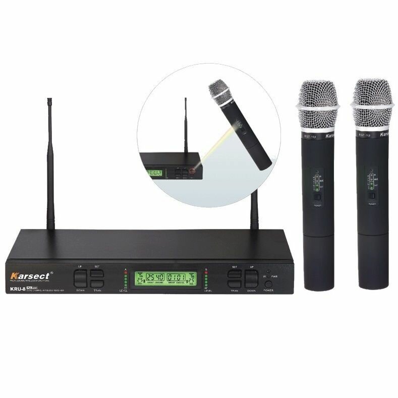 Karsect KRU-8/KST-1U радиосистема UHF, 2 ручных микрофона
