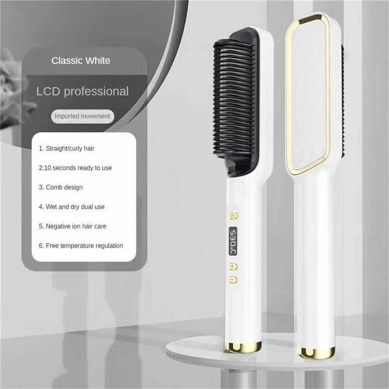 Выпрямитель для волос 2 в 1, используется для кудряшек и прядей волос