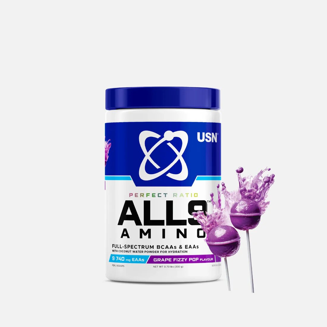 USN All 9 Amino Mystery Ол 9 Амино 330 г Виноградная шипучка