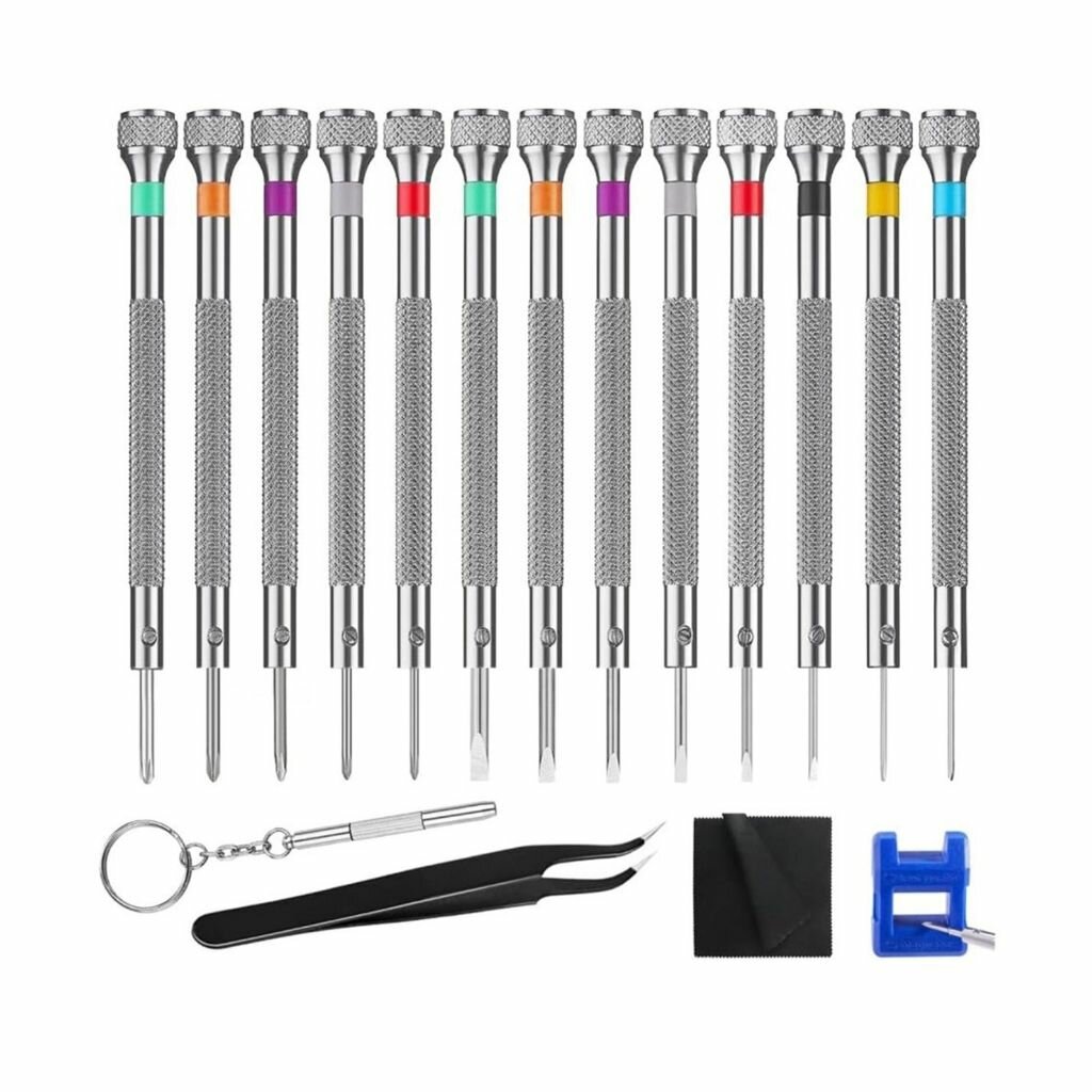 Набор микро отверток для точного ремонта часов, компьютеров и телефонов, изгиб из 17 частей