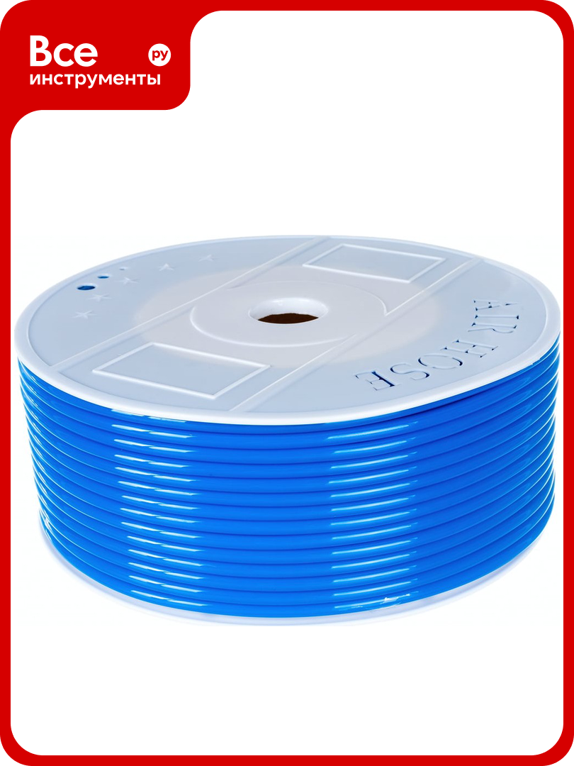 Пневмотрубка полиуретановая бухта 100 м, 6х8 мм Pegas pneumatic 6402