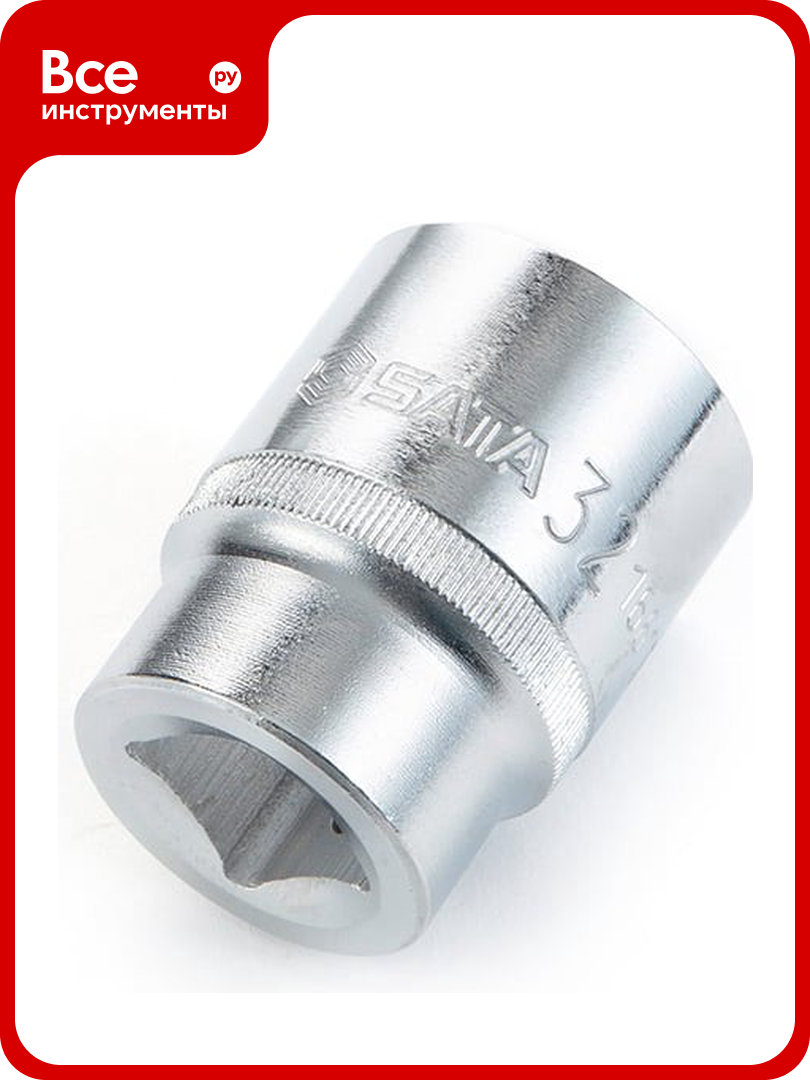 Головка торцевая 12 граней на 32 мм, 3/4DR" SATA 16613, работы с резьбовыми