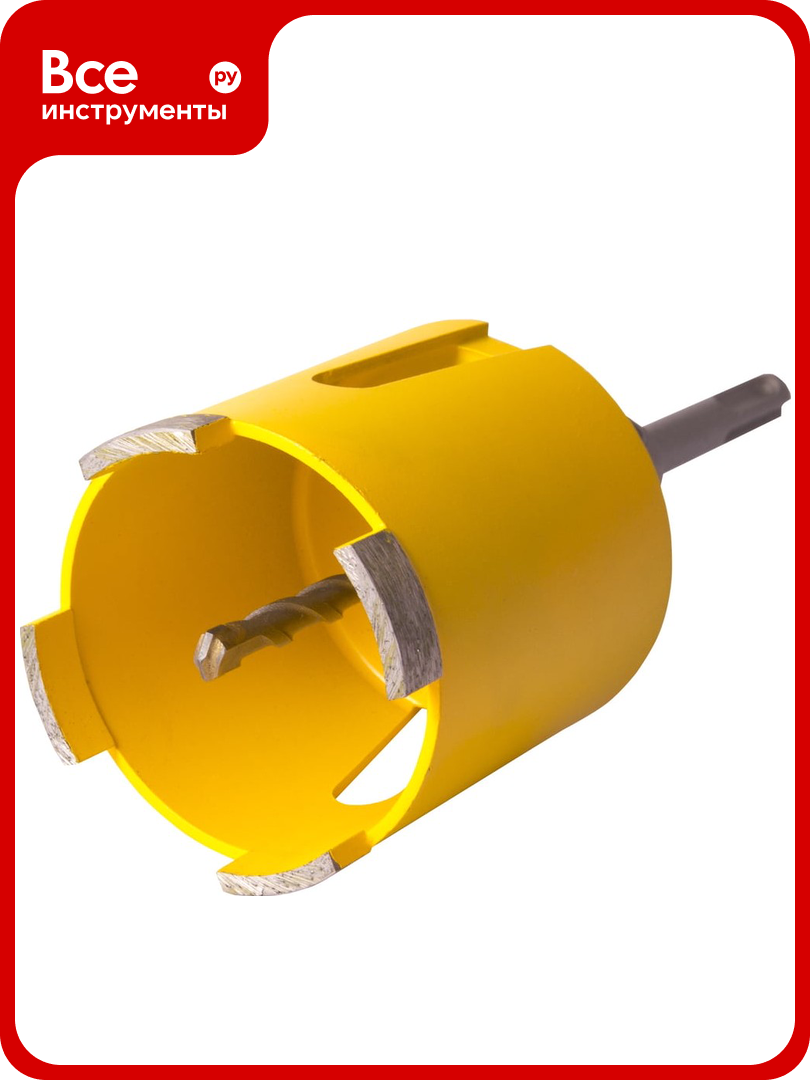 Алмазная коронка по бетону 75 мм, SDS plus ULTIMA 113501, бетона