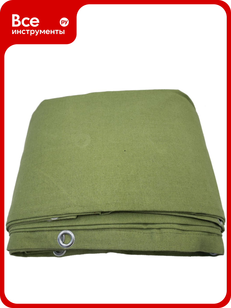 Полог брезентовый ОП 3х3 м с люверсами по периметру через 0.5 м ООО Поволжский центр РТИ 4640209726620, 460 г