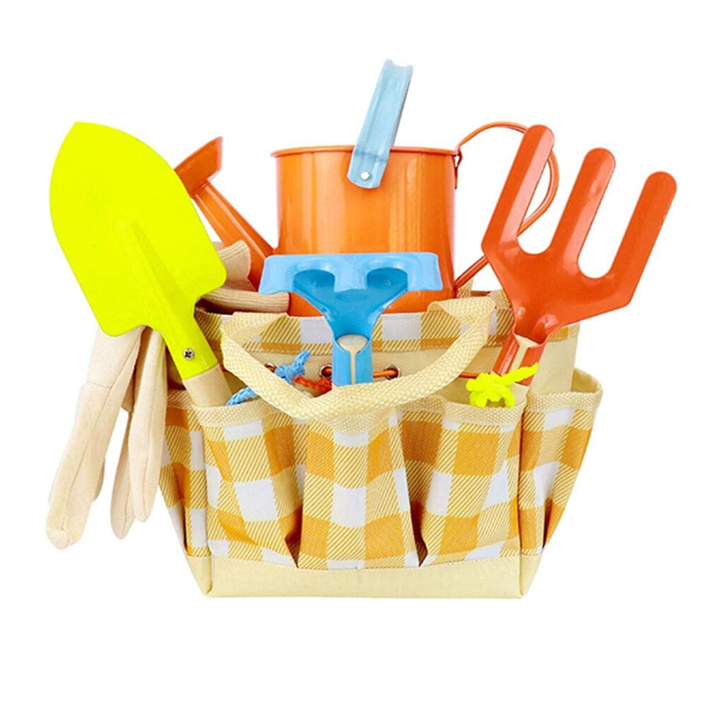 Набор детских садовых и пляжных инструментов с сумкой для переноски – игрушки для игр на природе и подарок детям