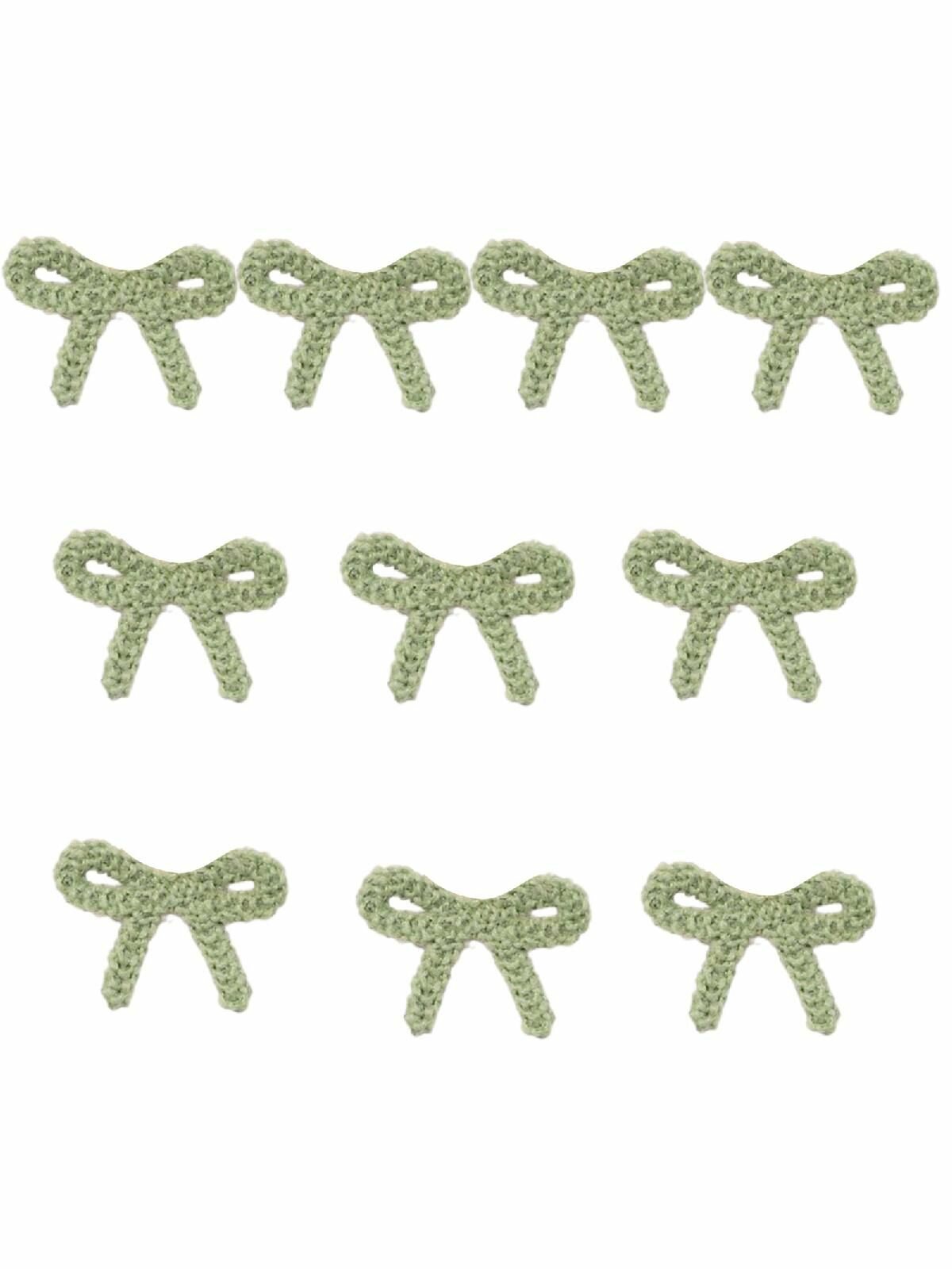 10 шт. Вышитые аппликации банты для одежды