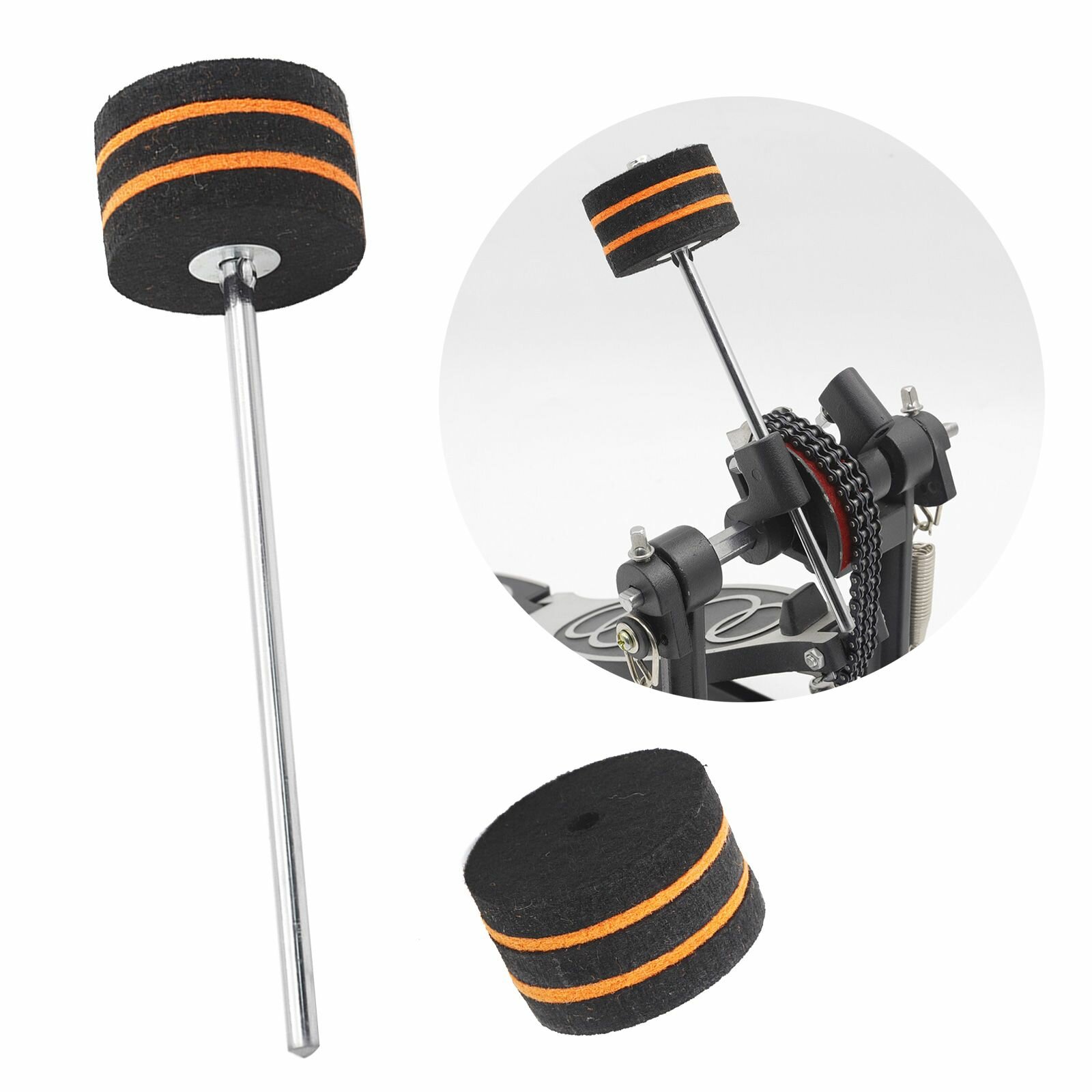 Перкуссионный аксессуар бас-барабан фетровый молоток накладка инструмент заменяемые части