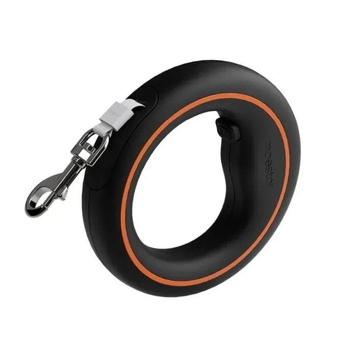 Поводок рулетка для собак UFO Retractable Leash 2 Air (Черно-оранжевый)