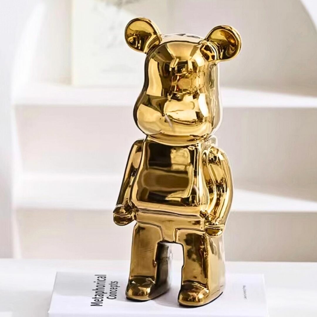 Коллекционная статуэтка Bearbrick в форме мишки стильное украшение интерьера и оригинальный подарок для ценителей современного дизайна