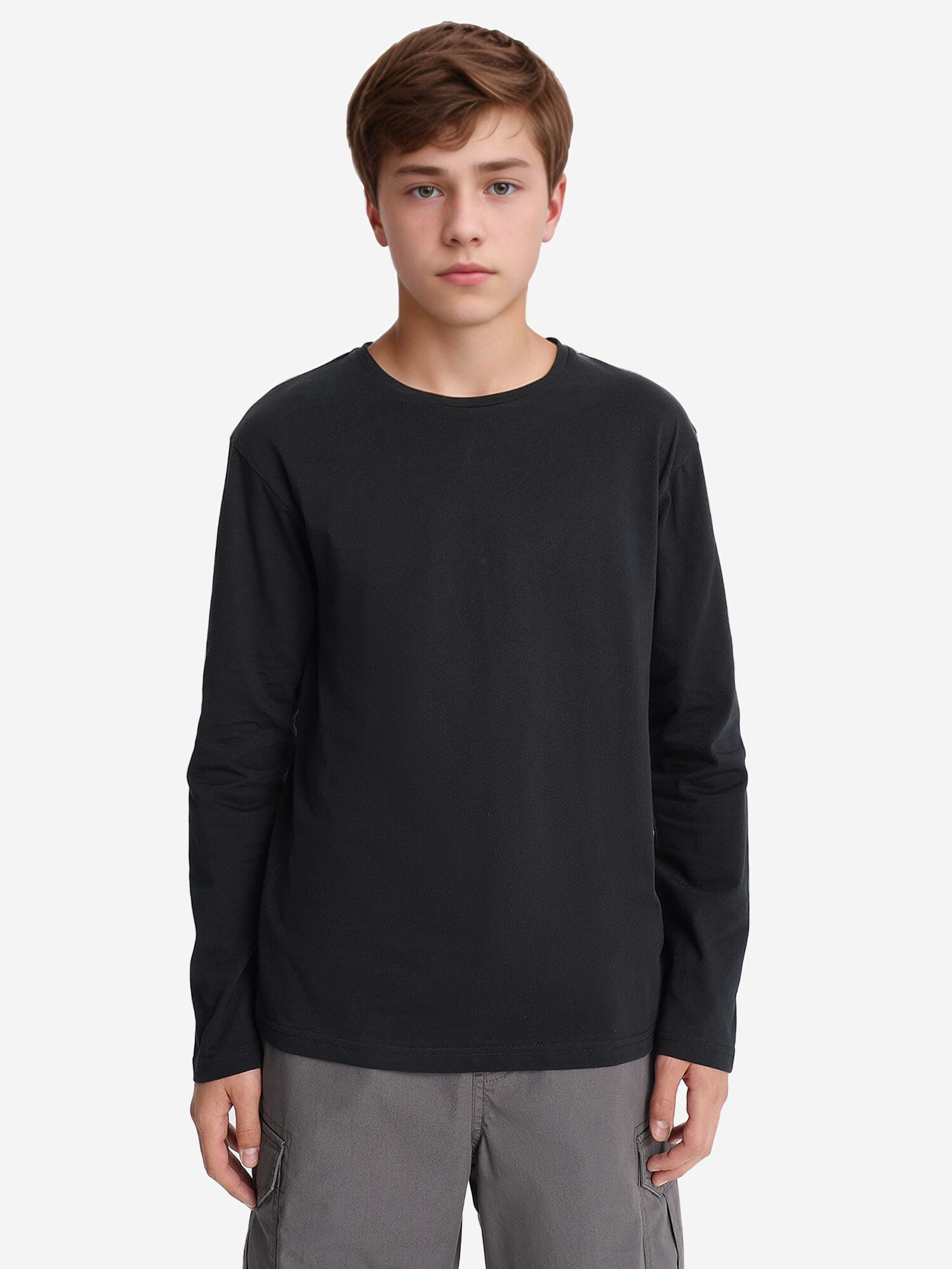 Лонгслив MATRIX SPORT Sport Style Boy's LS T-shirt, размер 110-116, черный — фото 1