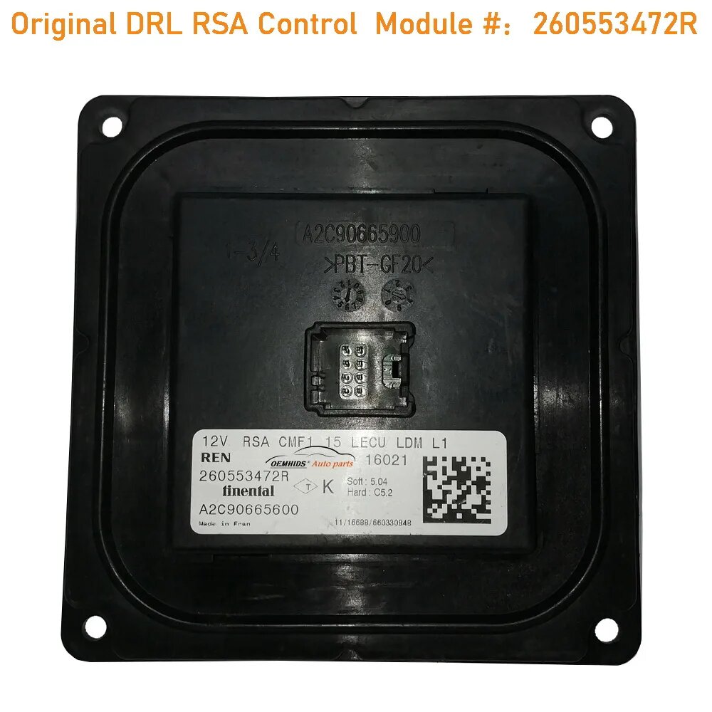 Оригинальный OEMHIDS компьютер DRL RSA CMF1 15 LECU для 16-мегана Kadjar модуль управления фарами 260552119 Р 260553472 Р 260559976 Р, 260553472R X1PCS