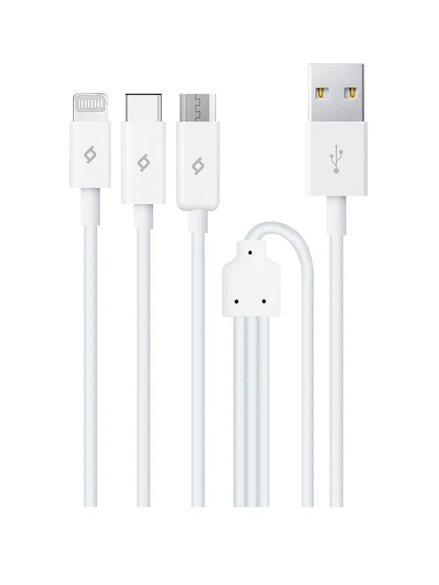 Кабель TTEC Trio Charge Data Cable Type-C Lightning Micro USB