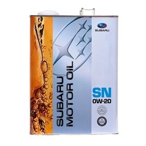 Моторное масло Subaru 0w-20 Motor Oil SN, 4 л, артикул K0215Y0274