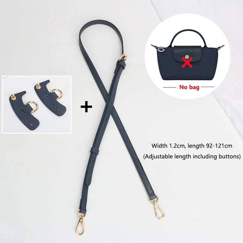 Ремень для сумки Longchamp, темно-синий, 92-121см