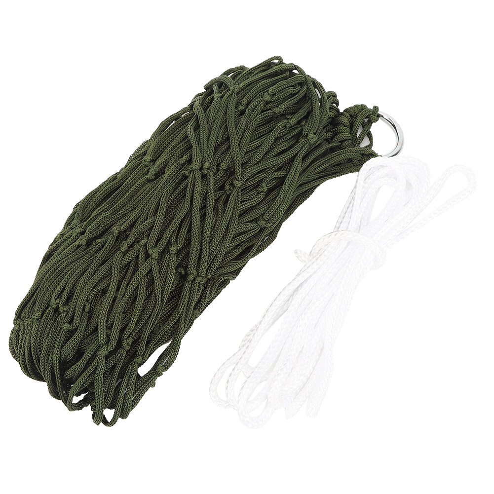 Открытый гамак сетка гамак кемпинг один человек простой нейлоновый гамак с веревкой