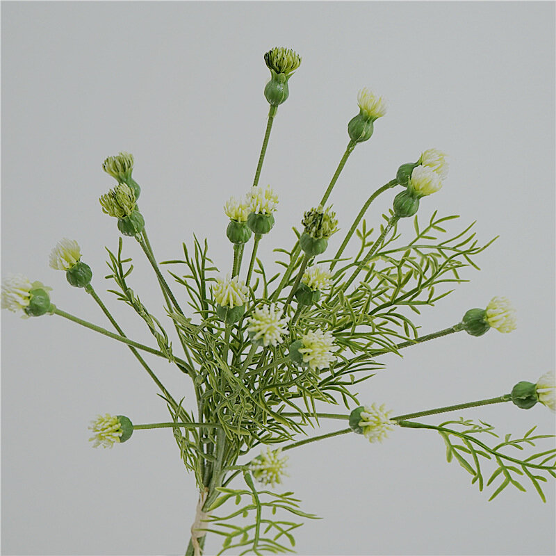 Натуральный дикий веселый искусственный набор гибискуса, маленькие хризантемы, ручные искусственные цветы, домашний декор, цветочная композиция, пластиковое цветочное искусство