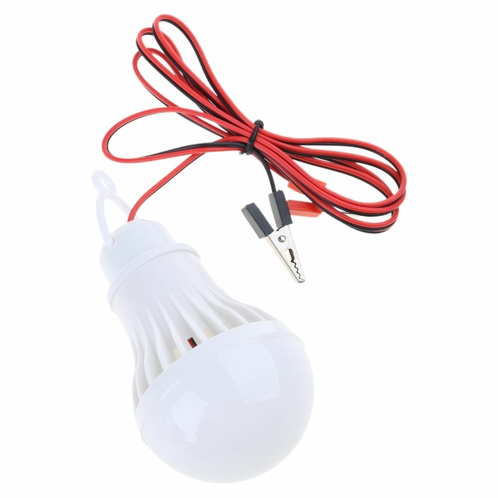 (1) Лампа низкого напряжения DC12 В с зажимным кабелем 1,2 м 5730-5W-белая
