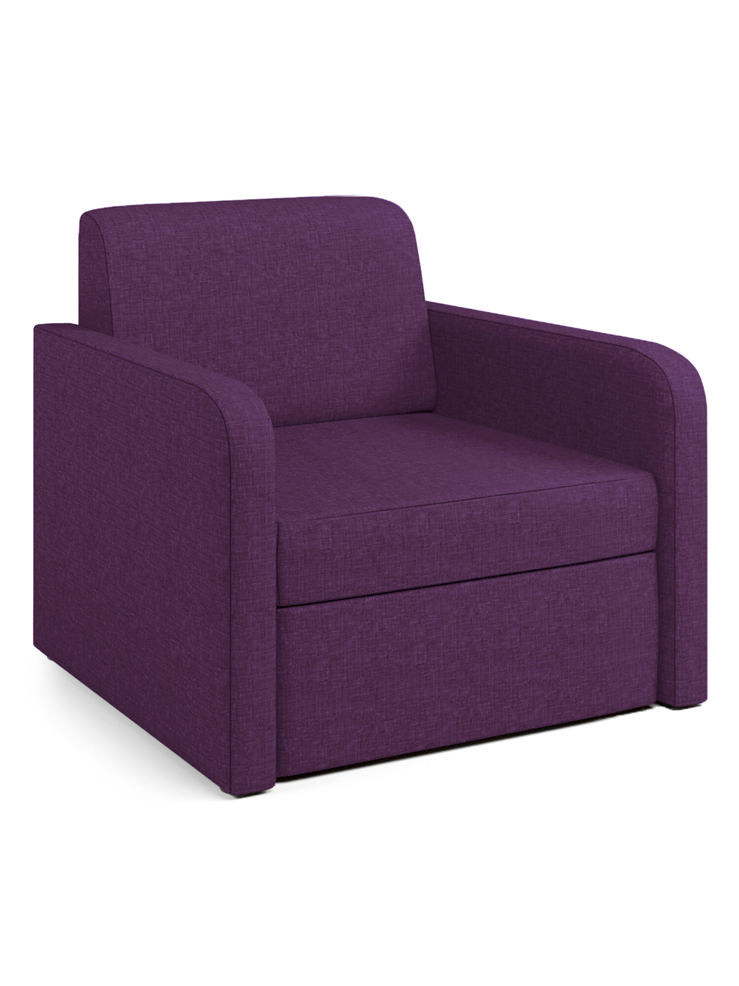 Кресло-кровать Бит Куба раскладное 76х74х78 см, цвет рогожка фиолетовый
