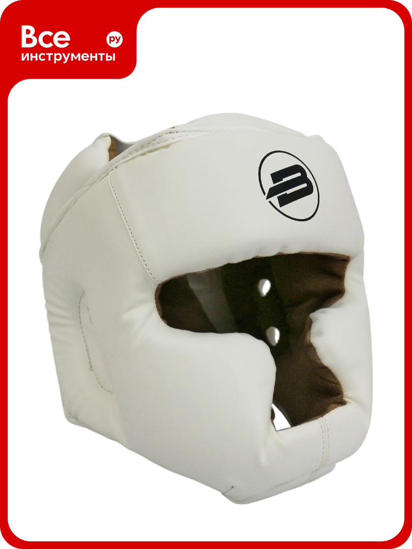 Шлем для карате Boybo bh100 белый, размер XL, для тренировок и соревнований по карате и другим единоборствам