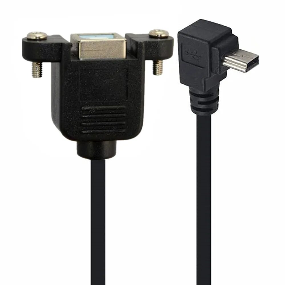 UXG Кабель USB Mini 5pin Male to USB B Type Female 30см Черный