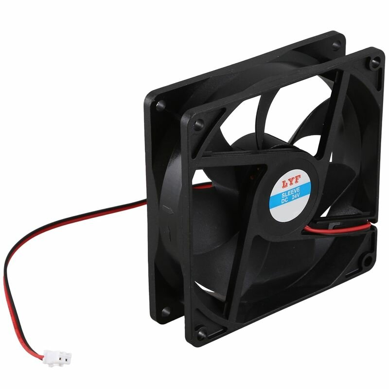 Вентилятор охлаждения 92 x 25 мм MyPads 24V 2Pin для корпуса ПК и процессора
