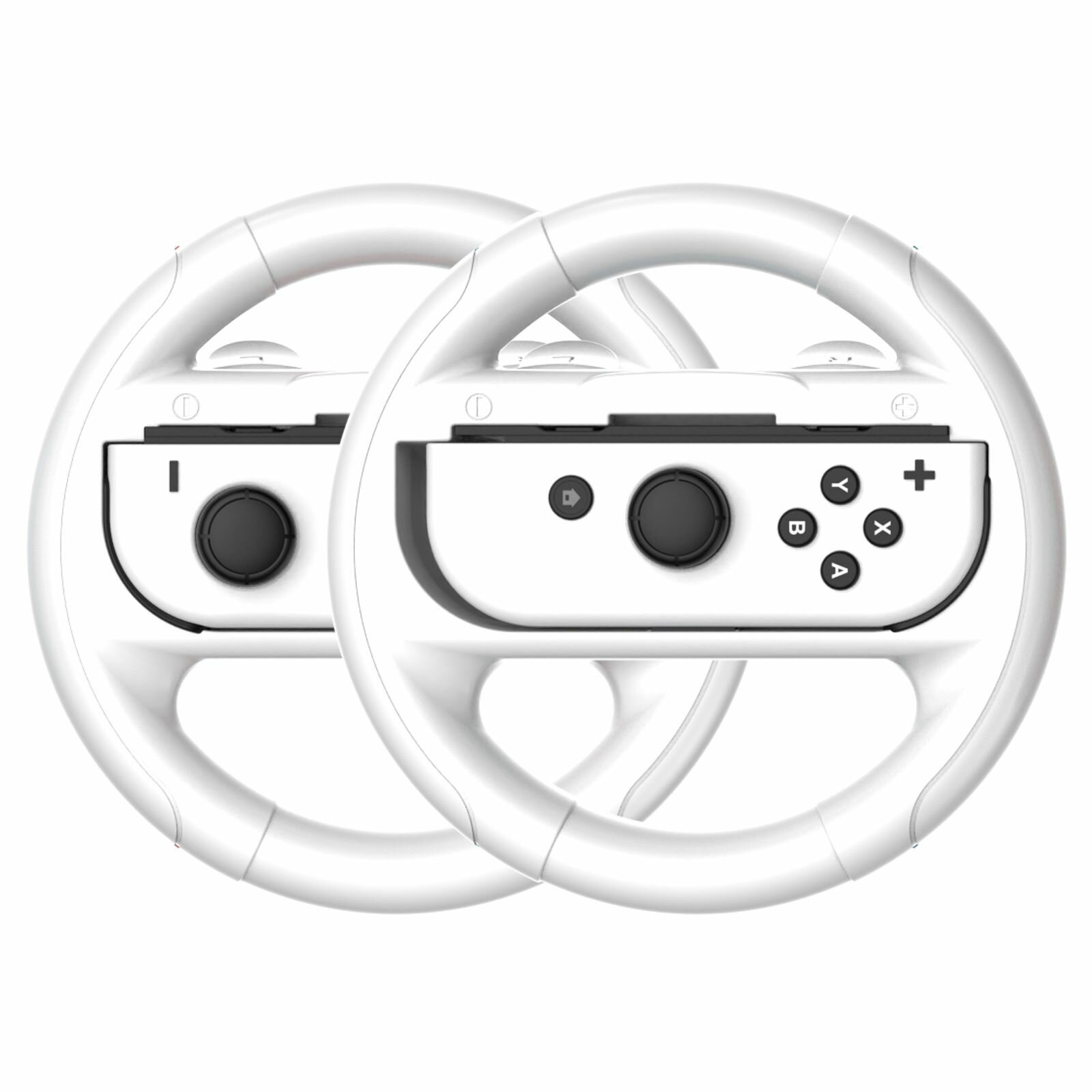 Держатель MyPads для окружающих аксессуаров игровой консоли Switch, включая рулевое колесо Joy-Con.