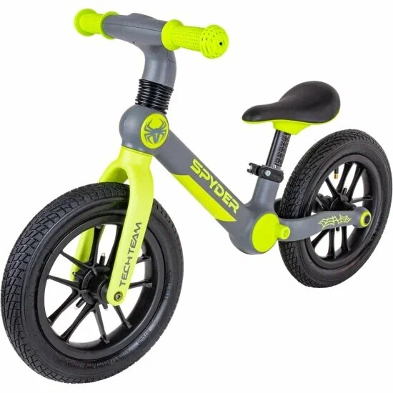 Беговел TechTeam Spyder, для детей, светящиеся колеса, серый