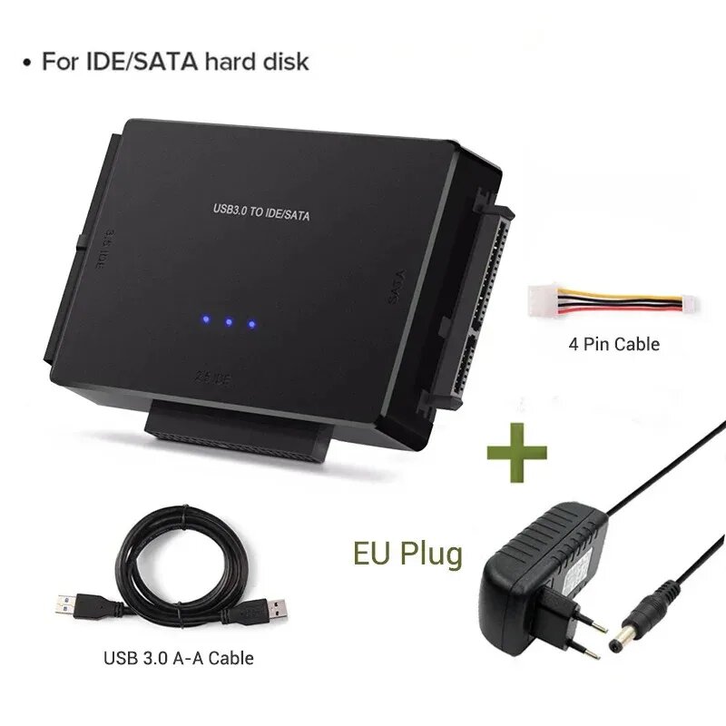 USB 3.0 IDE/SATA Адаптер с EU Plug