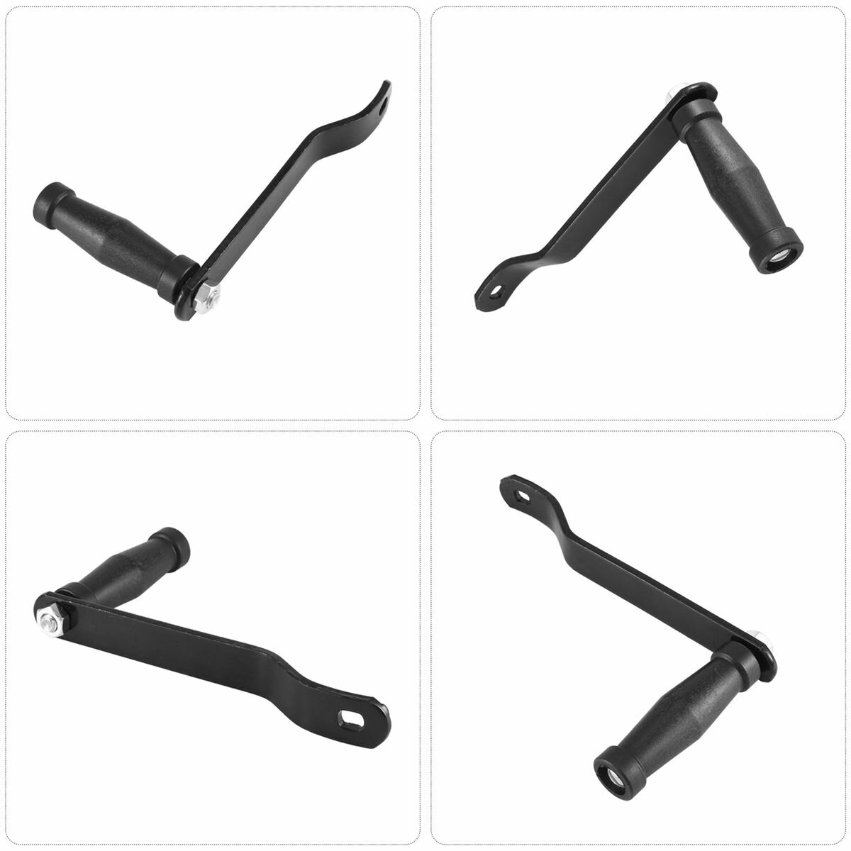 Ручка лебедки для лодочного прицепа 20,5 см, эргономичная замена рукоятки управления, стальная конструкция, черный цвет, совместимость с большинством морских лебедок