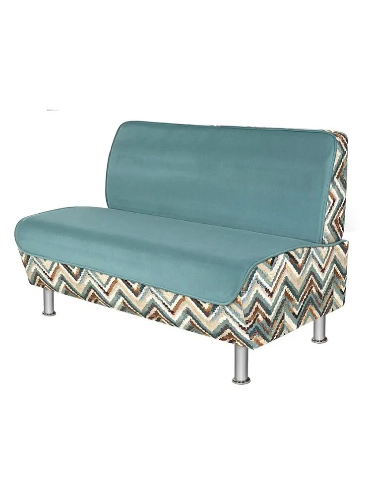 Диван прямой микс 119х65х84 см, нераскладной, волна микровелюр