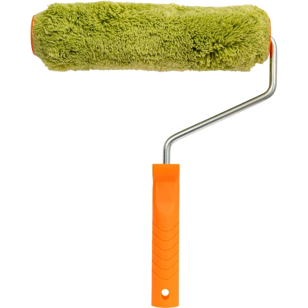 Валик ZOLDER полиакрил, фасадный, зеленый, 250 мм, с ручкой, 8 мм, ядро, фасадных работ