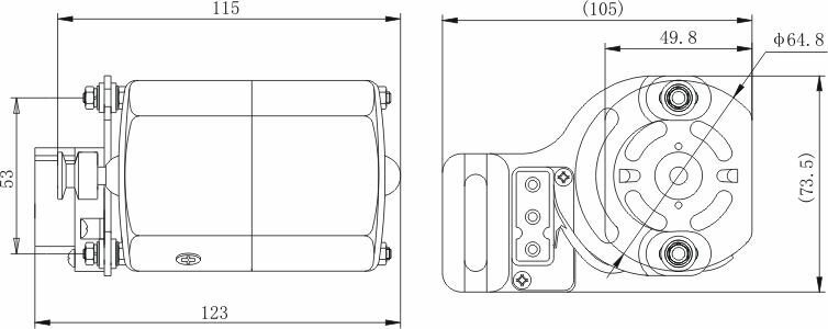 Электропривод для оверлока 150W , JEGON , HF-1528S 150W
