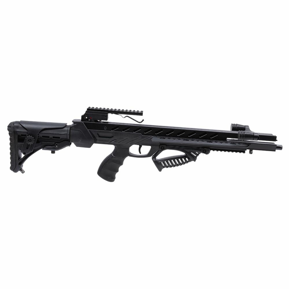 Приклад для арбалета Man Kung XB58, блочный, black, кивер, стрелы 4 шт, прицел, крепеж