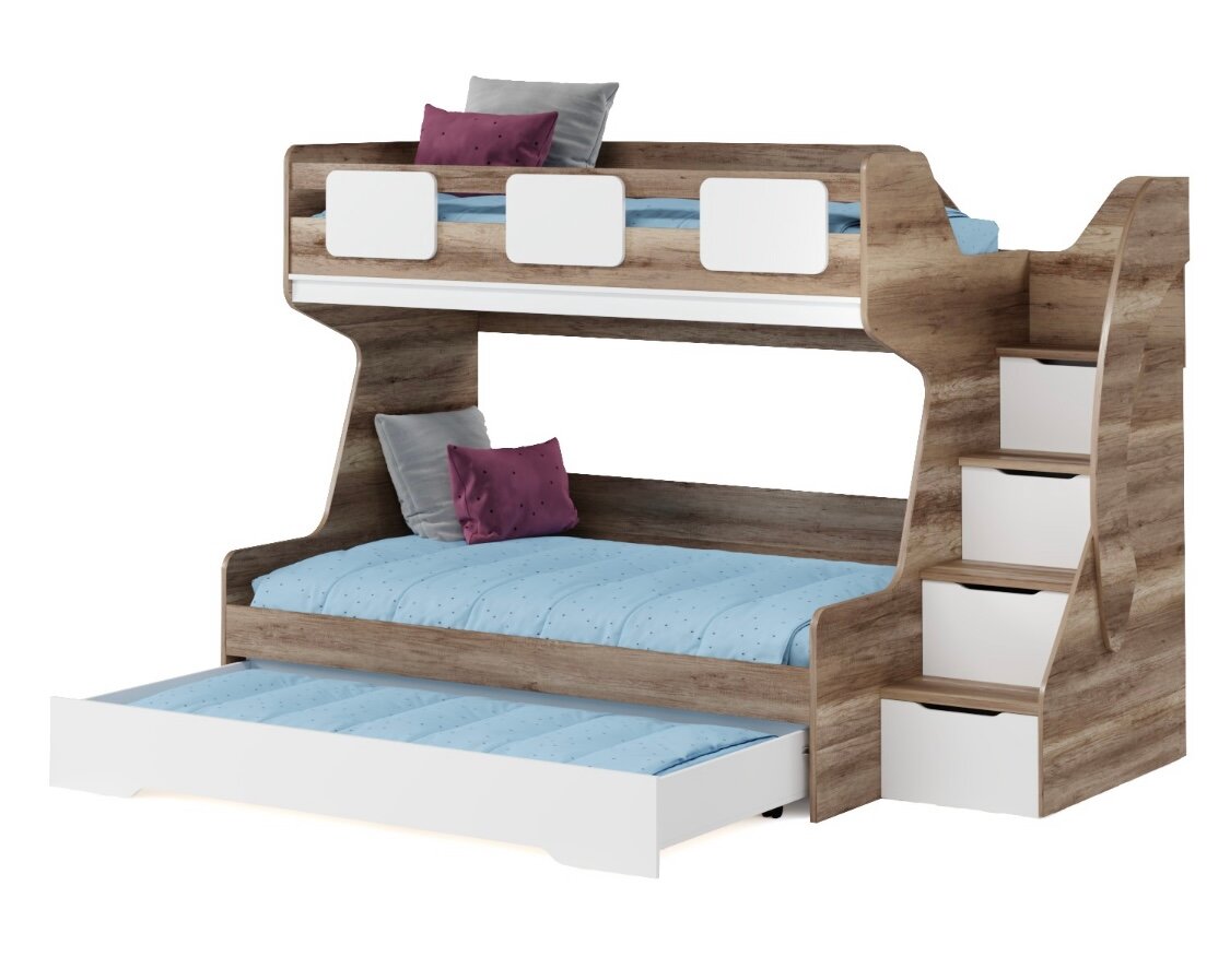 Кровать мега премиум (корпус дуб каньон) 120х200