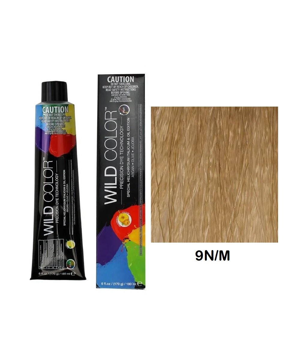 Wild Color Стойкая краска для волос 180 мл - Wild Color 9N/M Очень светлый блонд