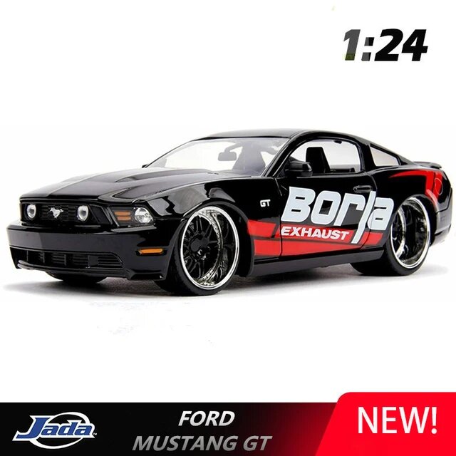 1:24 Ford Mustang GT Shelby 2010 года, игрушечные литые машинки и игрушечные транспортные средства, миниатюрная модель автомобиля, игрушки для детей