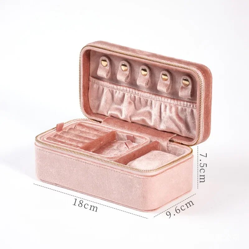 Бархатная шкатулка для украшений Baby.Xin, A-Champagne Pink