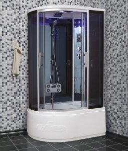 Душевые кабины: Душевые кабины Timo 120x85: Душевая кабина Timo T-1120 R правая (1200х850х2200)
