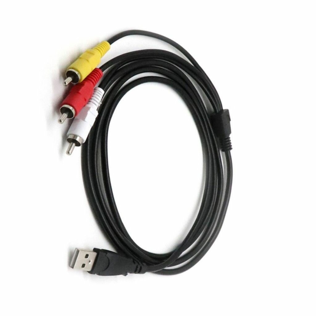 Разъем USB к 3RCA 1,5 м аудио- и видеокабель-USB male