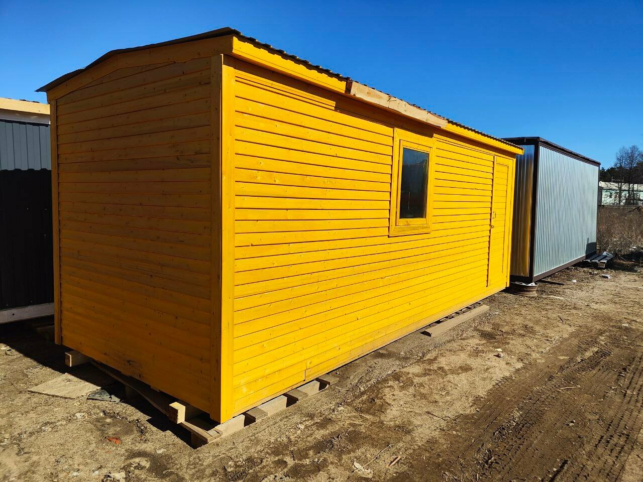 6×2,3 м бытовка утепленная зимняя | Вагонка + Вагонка AtomDomStroy