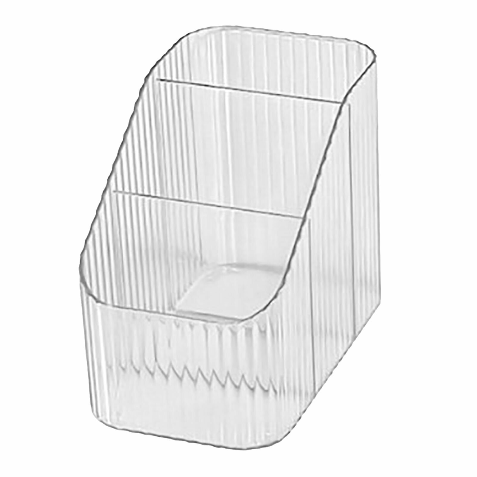 Держатель ручки с 3 отсеками PP Прозрачный макияж держатель для канцелярских столовых организаторов для школьного офиса в спальне.