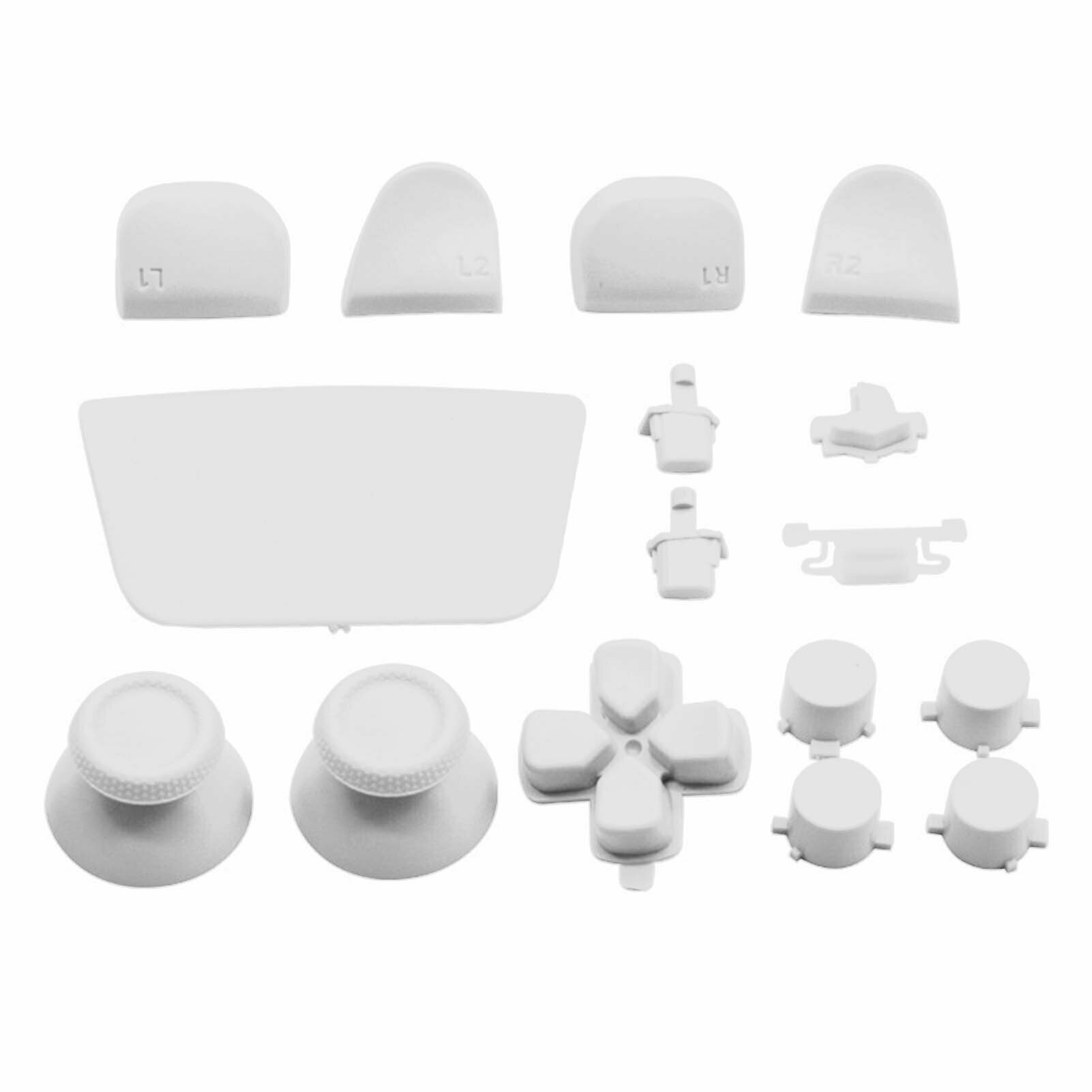 Набор кнопок для замены на контроллере PS5 (16 шт.), белый