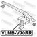 Сайлентблок Задней Подушки Двигателя(Febest Vlmb-V70Rr)