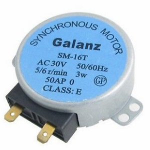 Двигатель (мотор) вращения поддона для тарелки СВЧ Galanz SM-16T AC30V 3W 5/6 r/min Class E