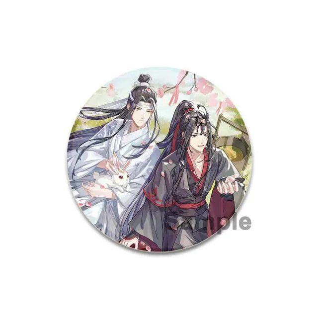 32/44/58 мм китайская мультяшная брошь Mo Dao Zu Shi значок косплея Chen Qing Ling булавка аниме аксессуары для одежды декоративный подарок