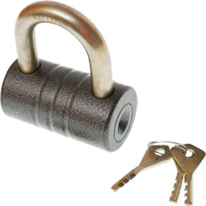 Замок навесной ЧАЗ ВС2-21 дисковый, металлический, 3 ключа, дужка диаметром 14мм / средства защиты